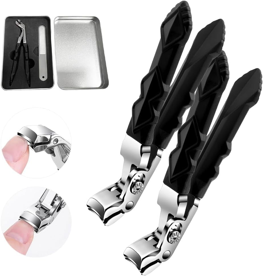 Clipmaster Pro Nail Clippers, 2025 Upgraded Large Angled Head Toenail ...