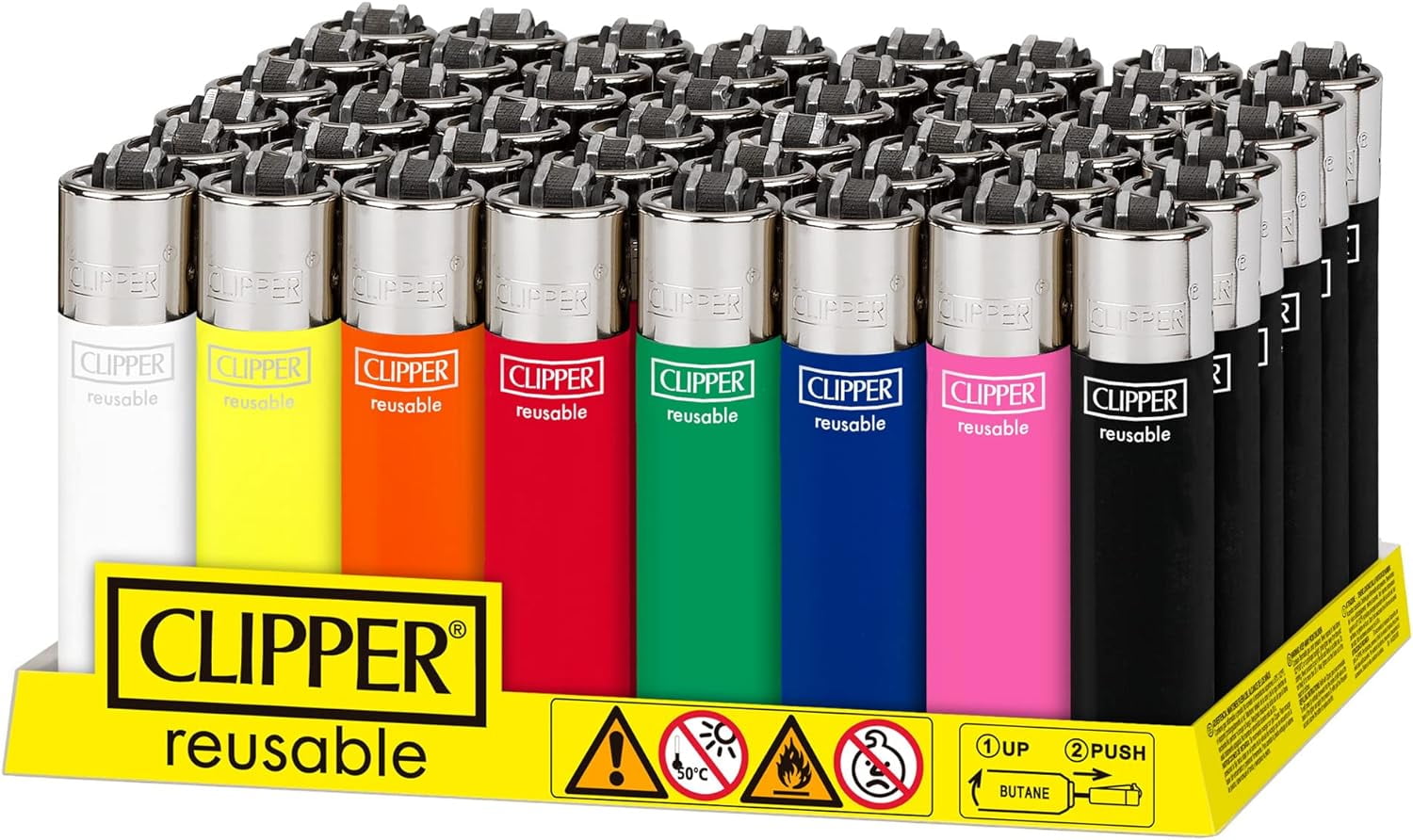 Clipper - Classic Large Reusable Lighter - Iconic Premium Refillable ...