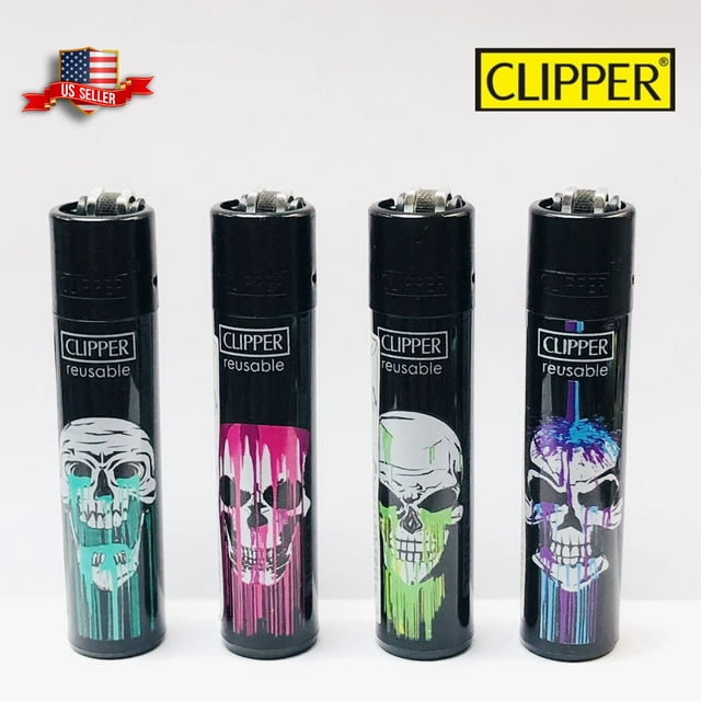 Clipper Lighters Classic Large Reusable Lighter Carnival Collection Lot ...