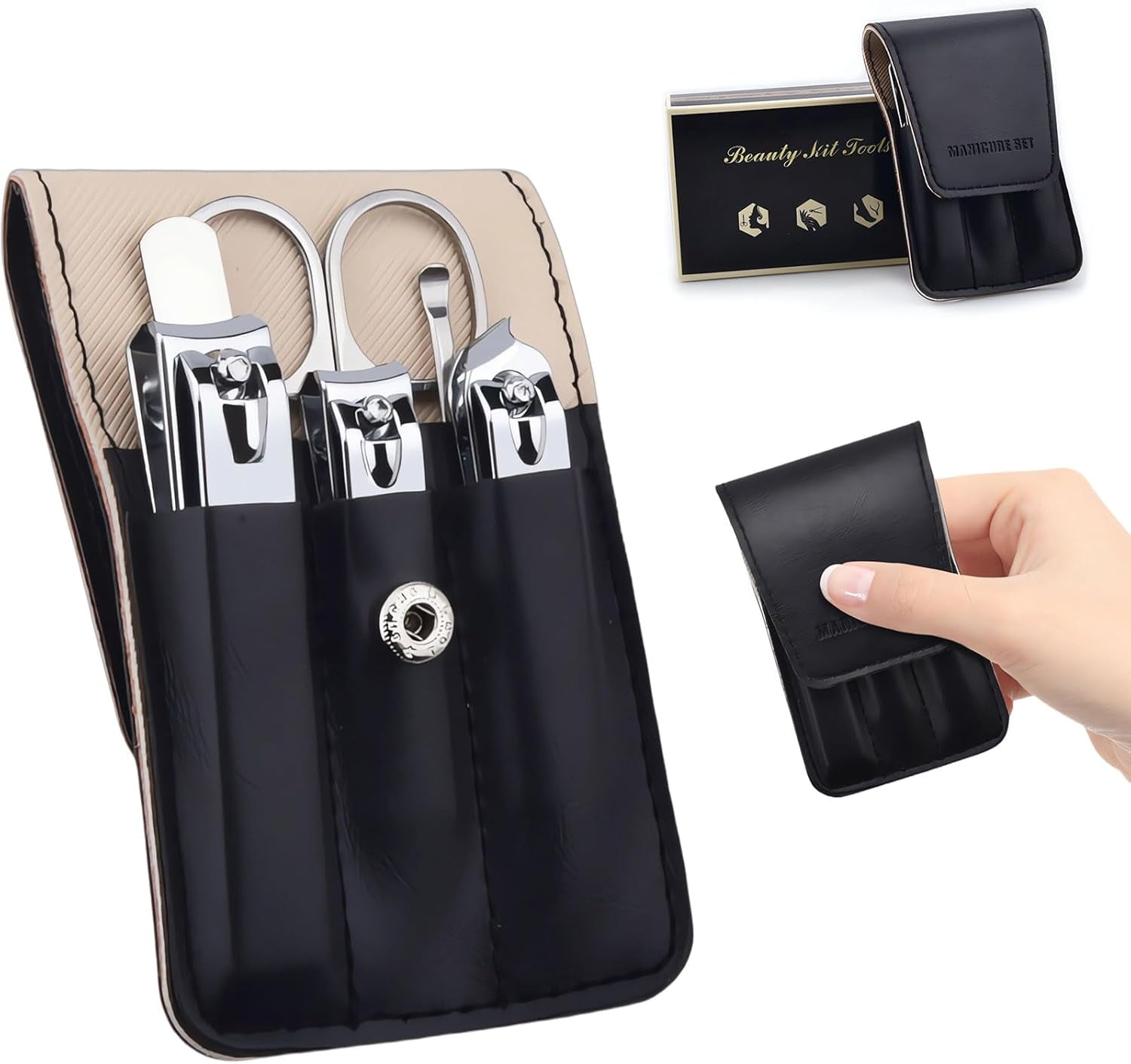 Clipper Set, 6 Pcs Toenail Clippers, Stainless Steel Fingernail Clipper ...