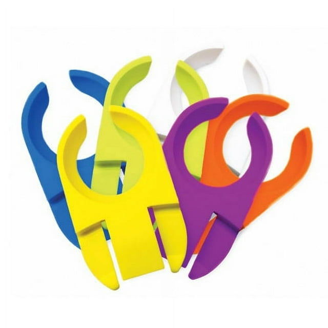 Clipper Set of 6 Wine Glass Plate Clips by True - Walmart.com