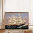 Clipper Ship Three Brothers Vintage Yacht Nautical Art, Unframed Poster ...
