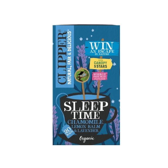 Clipper Sleep Time Chamomile Lemon & Lavender Organic Tea Bags 30G ...