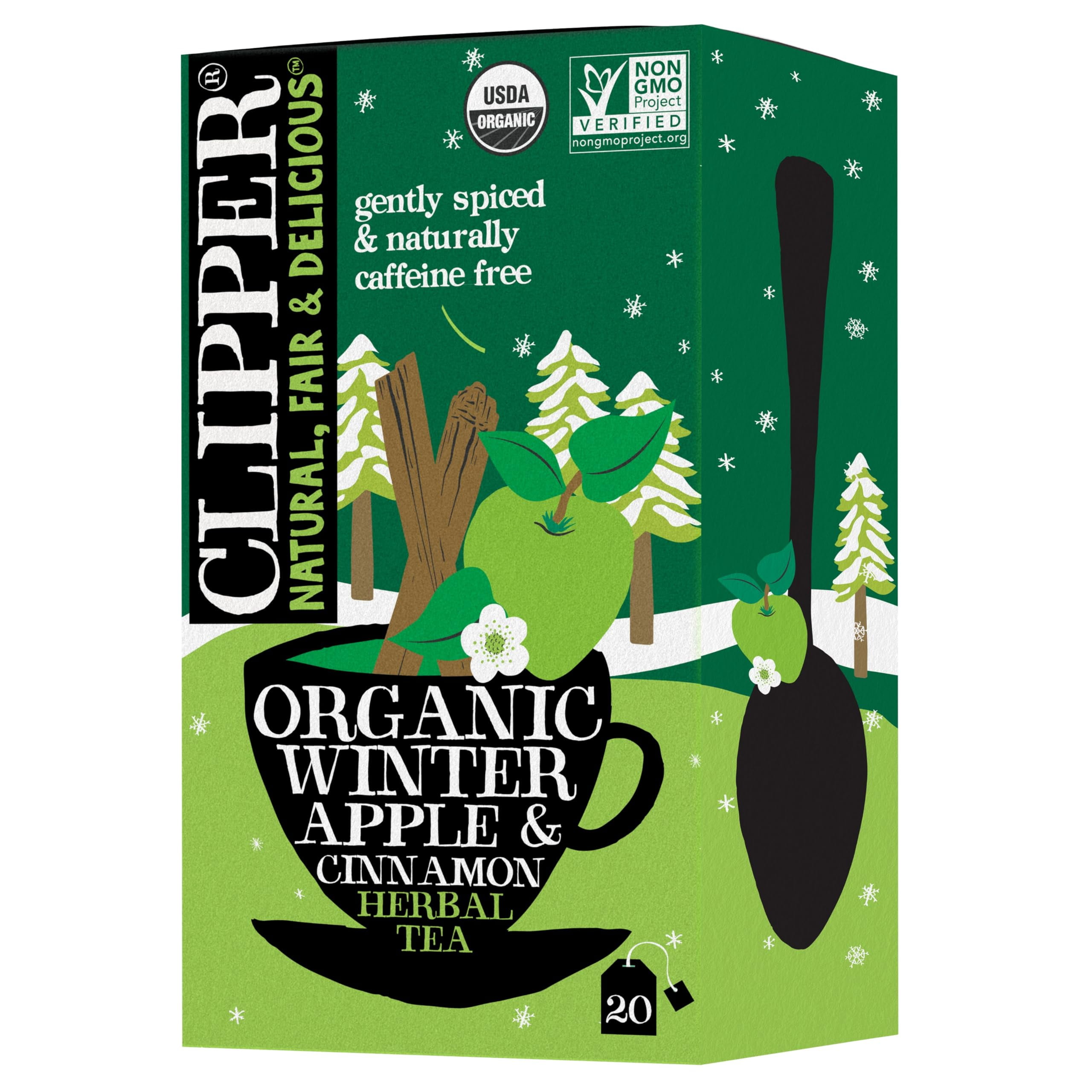 Clipper Tea: Organic Winter Apple & COC1Cinnamon Herbal Tea - Herbal ...