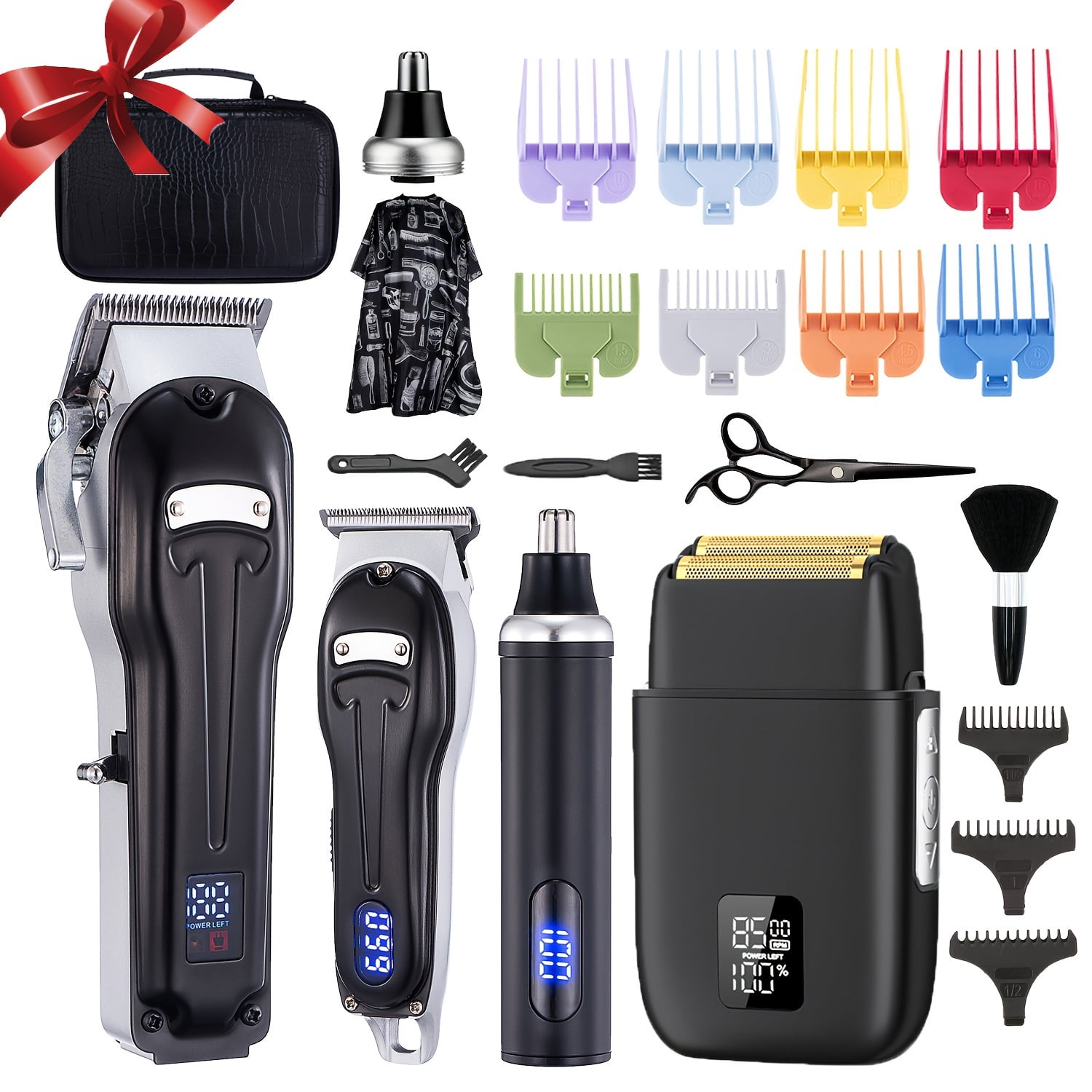 Clippers And Shaver Grooming 4-Piece Set Cordless Hair Clippers For Men ...