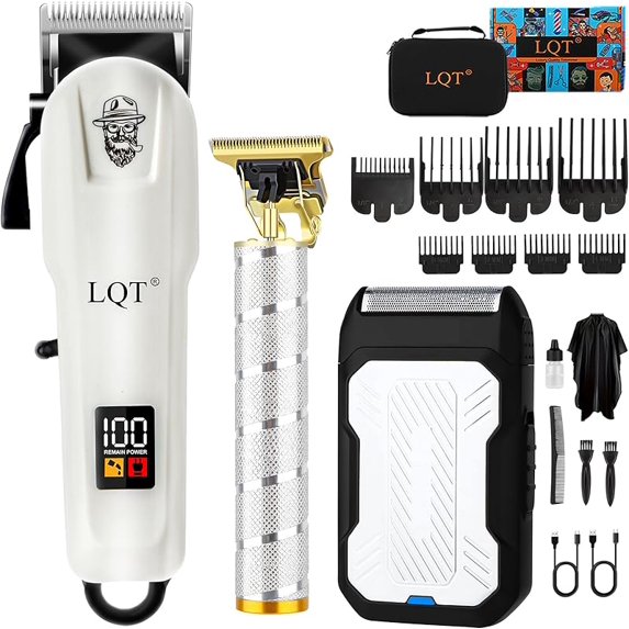 Clippers and Trimmers Set for Men Cordless Professional Hair & Beard ...