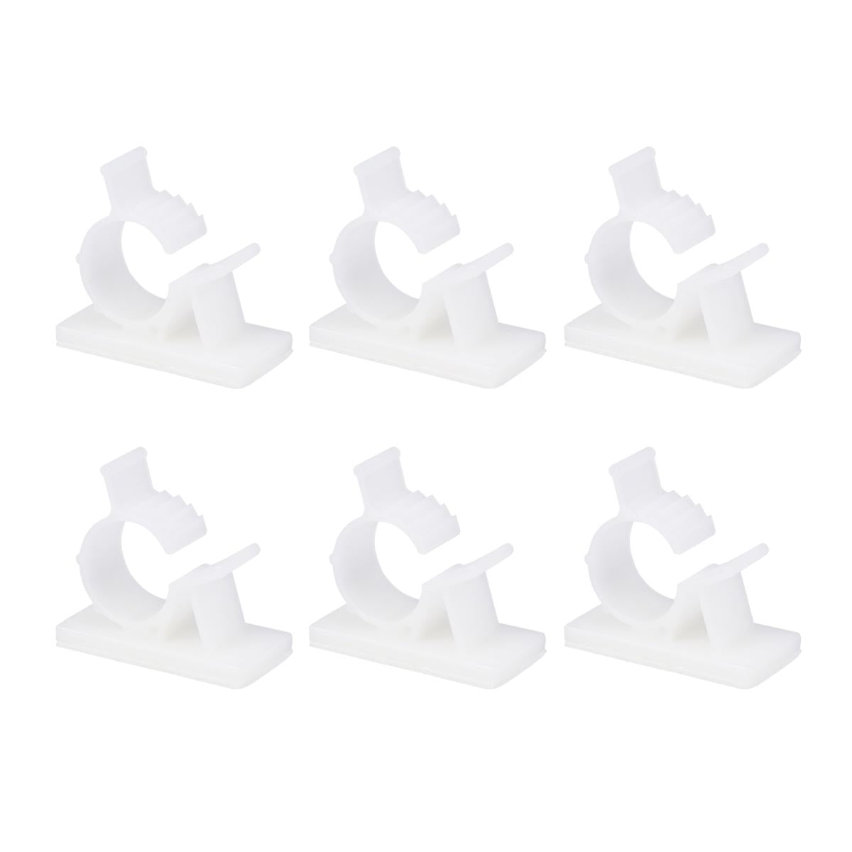 Clips Cable Wire Cord Clamp Adhesive Management Plastic Holder Desk ...