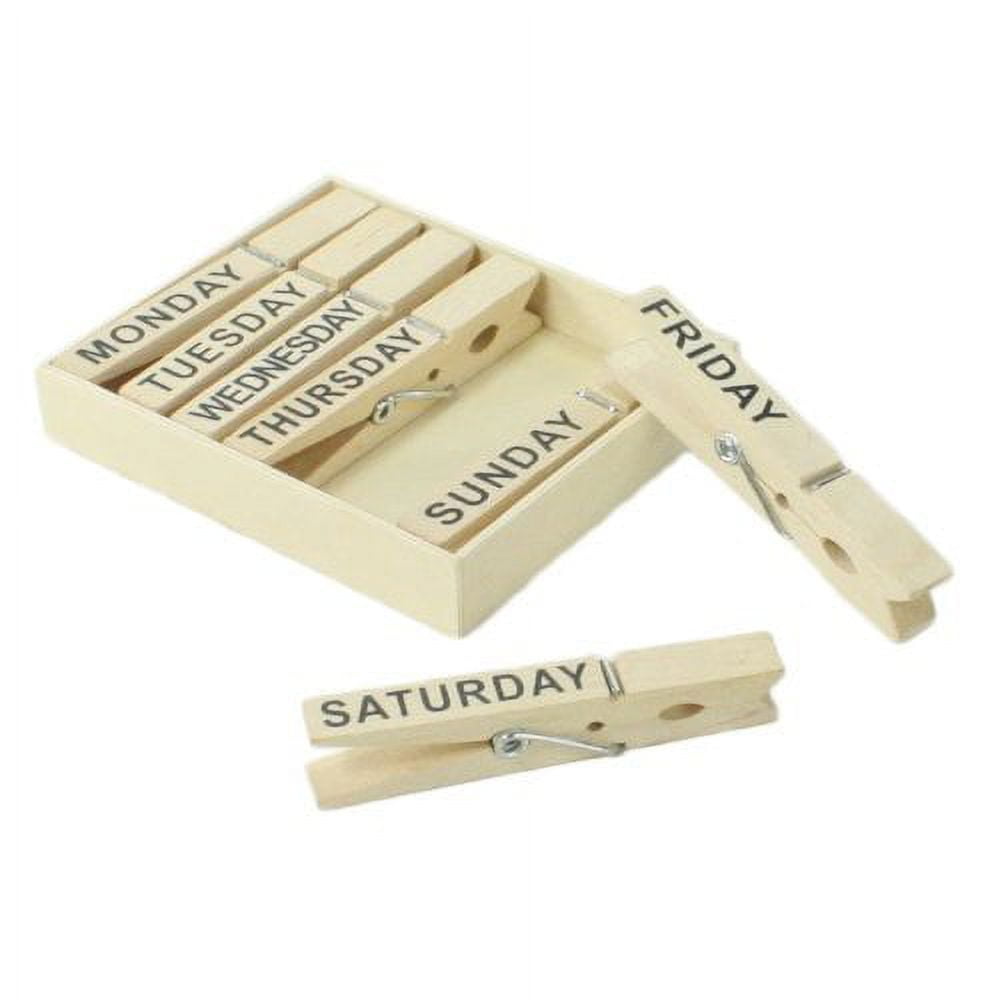 HomArt Days of the Week Clips - Set of 7 - Walmart.com