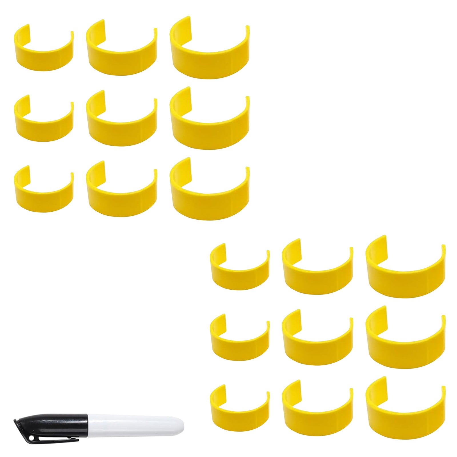 Clips for Pill Bottles,Medication Label Clips with Marker for Easy Pill ...