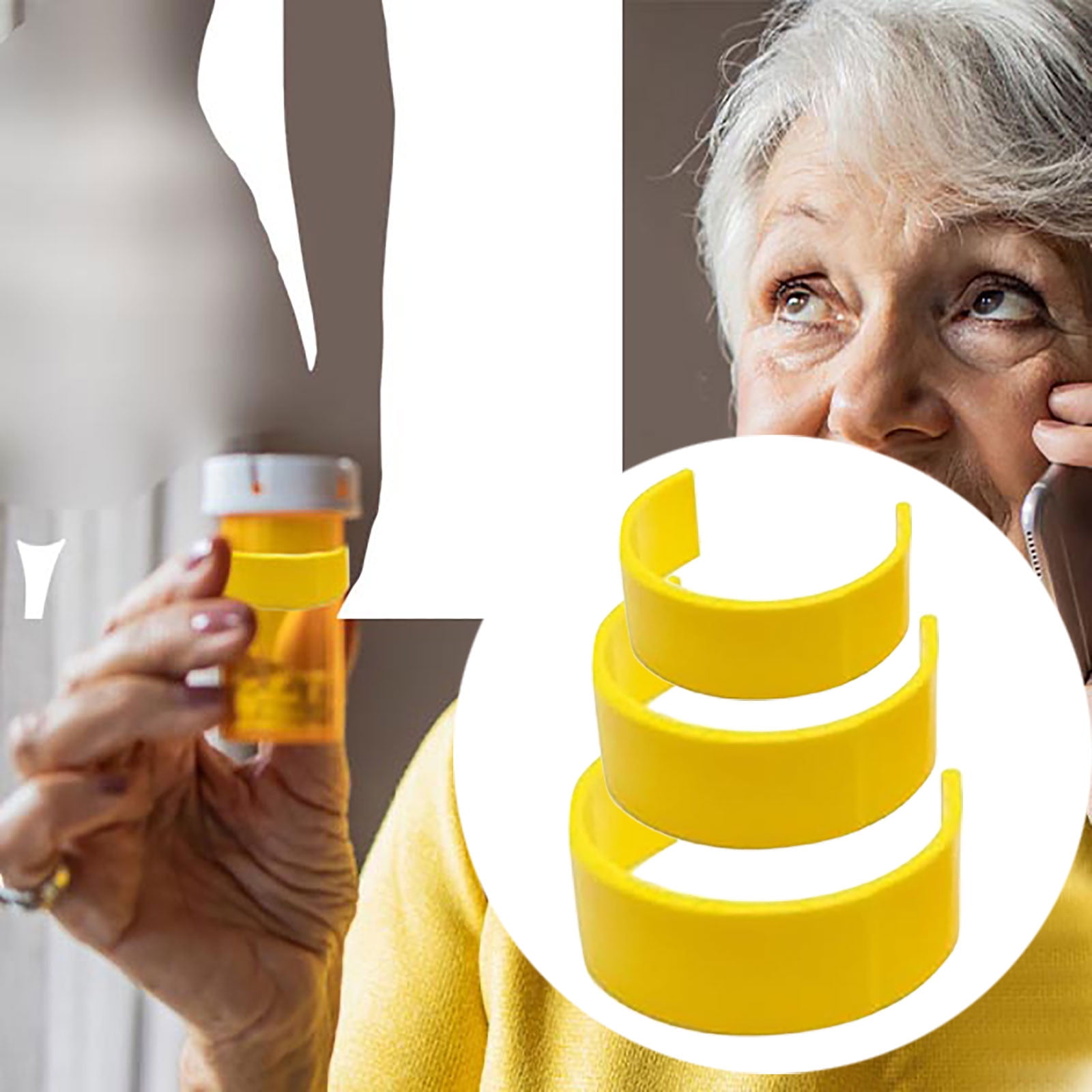 Clips for Pill Bottles, Medicine Bottle Label Clips for Easy Medication ...