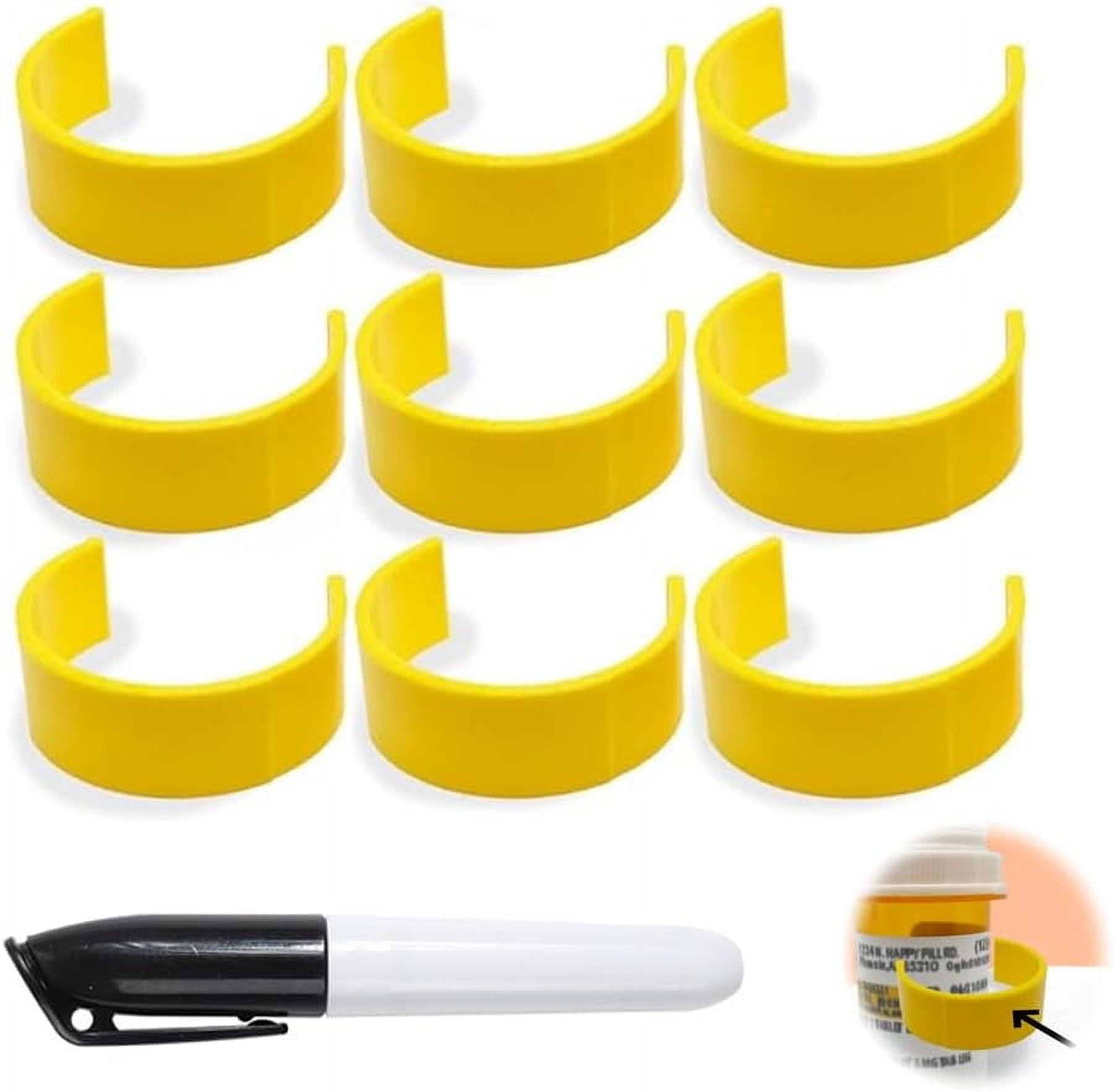 Clips for Pill Bottles, Medicine Bottle Label Clips for Easy Medication ...