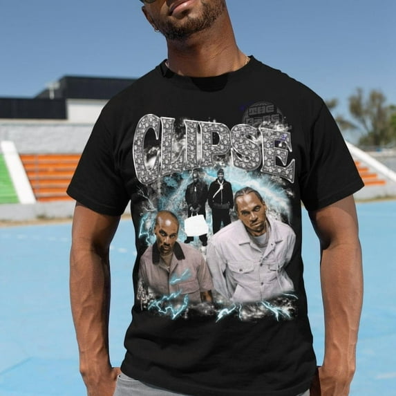Clipse Bootleg Rap Shirt: Y2K Concert Tour Tee - Walmart.com