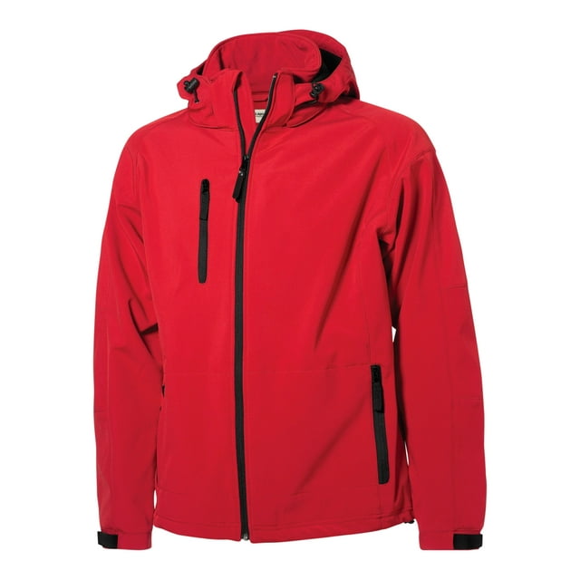 Clique Serac Stretch Softshell Hooded Full Zip Mens Jacket - Walmart.com