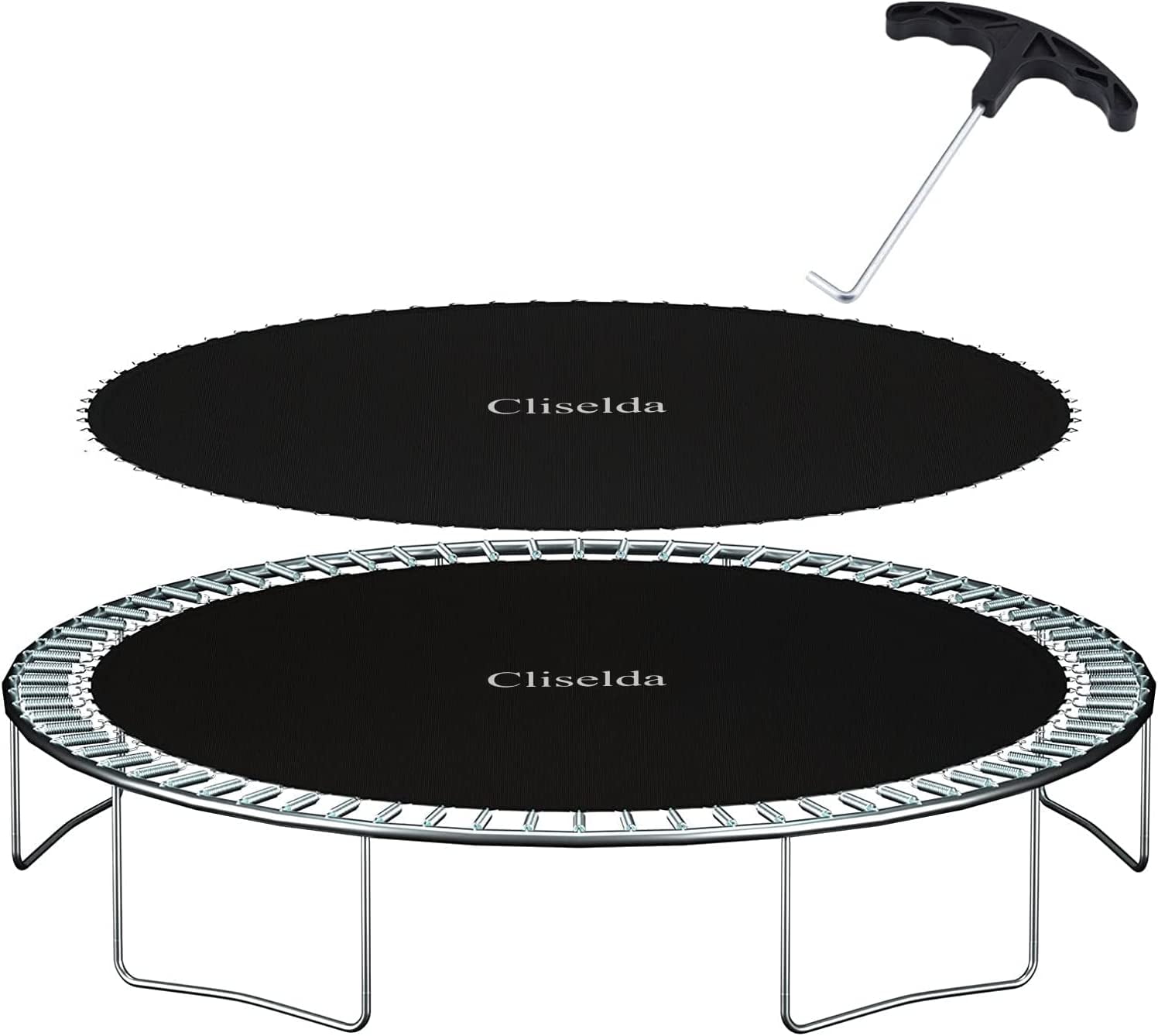 Cliselda Trampoline Replacement Mat, Fits 12 ft 14 ft 15 ftRound ...