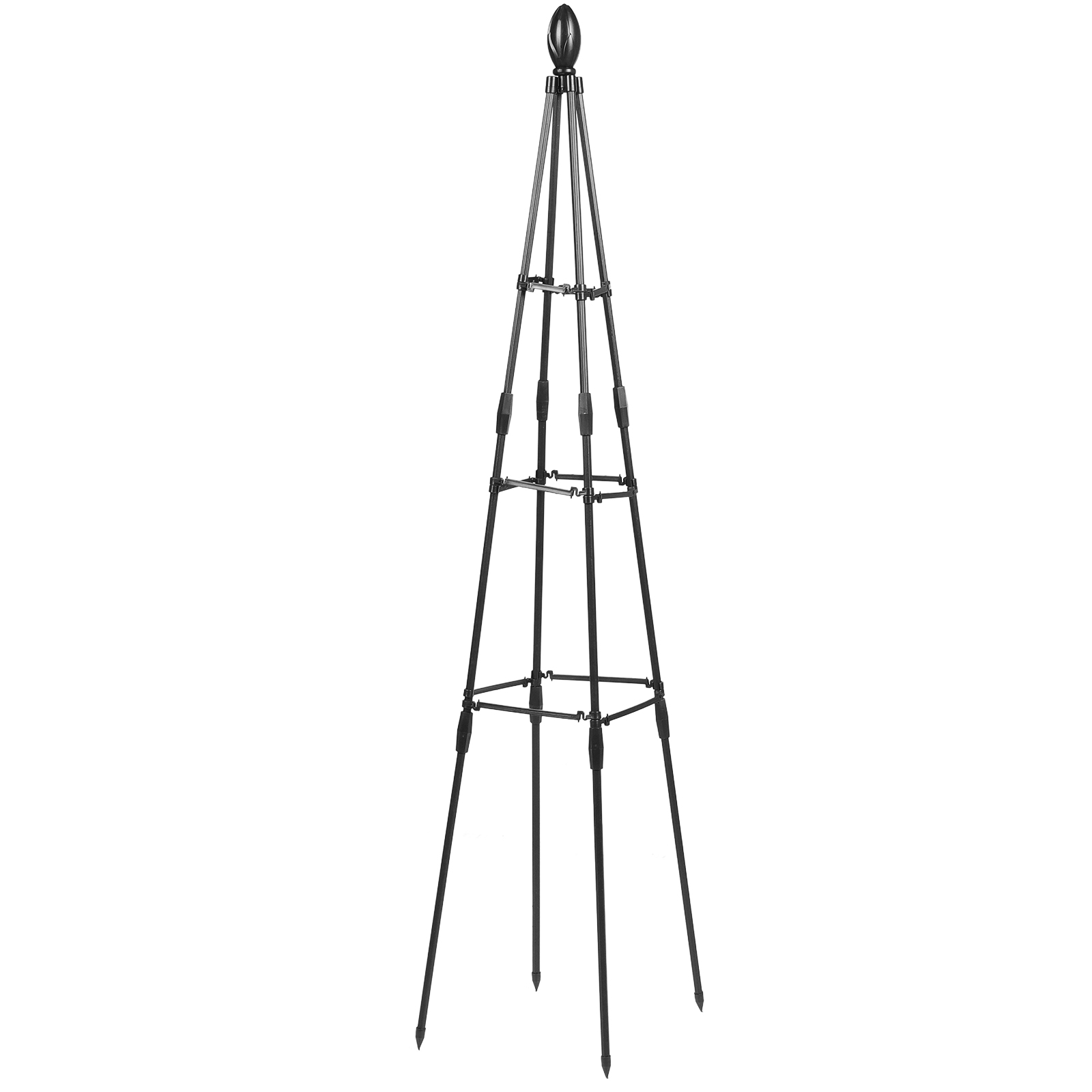 Clispeed 1 Set Flower Garden Trellis Plant Climbing Rack Black PE For ...