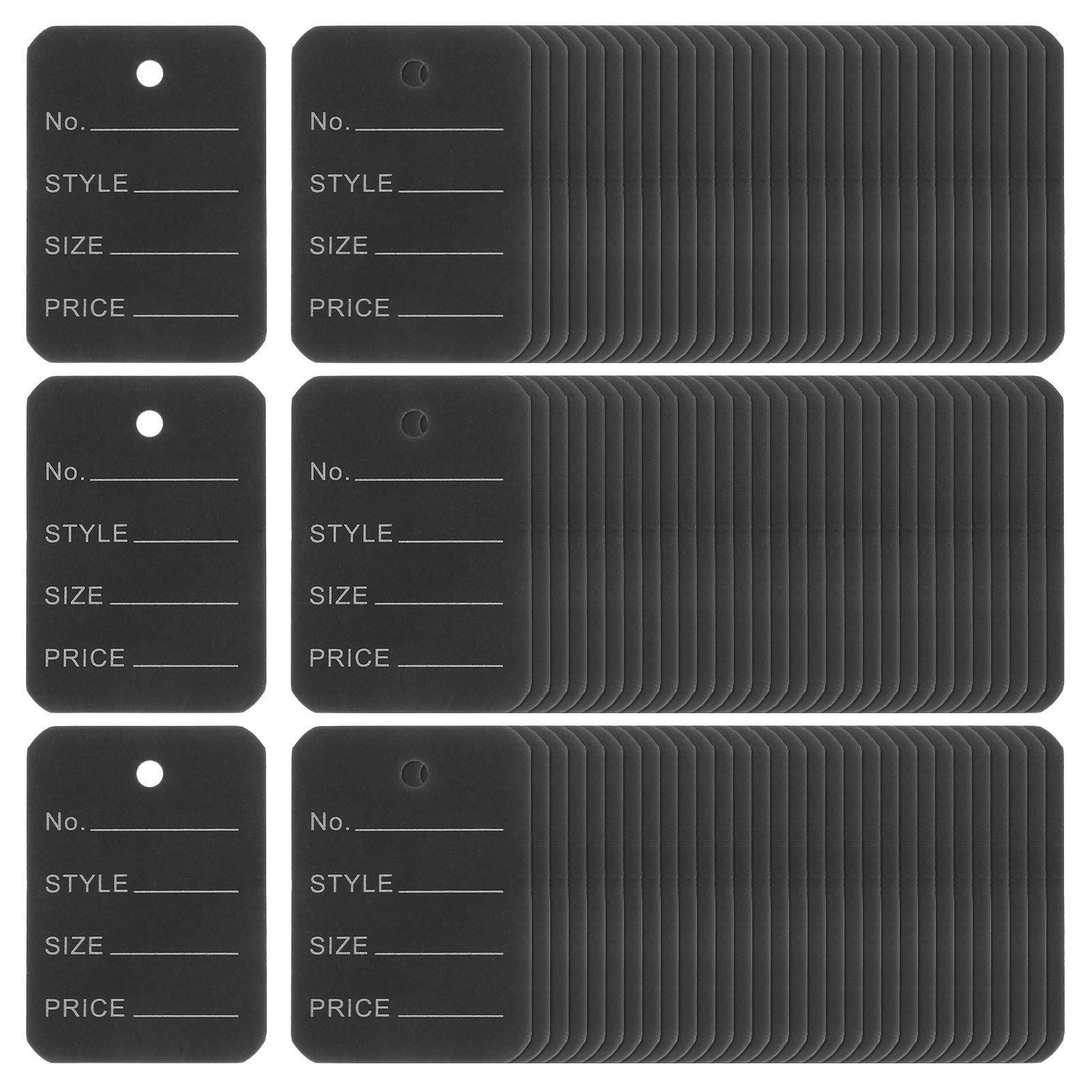Clispeed 1000pcs Merchandise Price Tags Clothing Price Tags Black Paper ...
