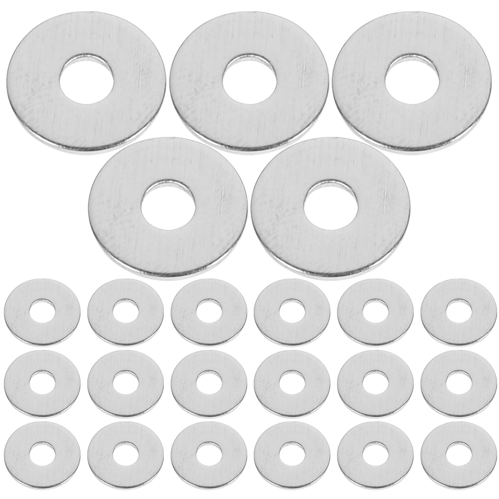 Clispeed 100Pcs Stainless Steel Washers for Bolts Flat Metal Washers ...