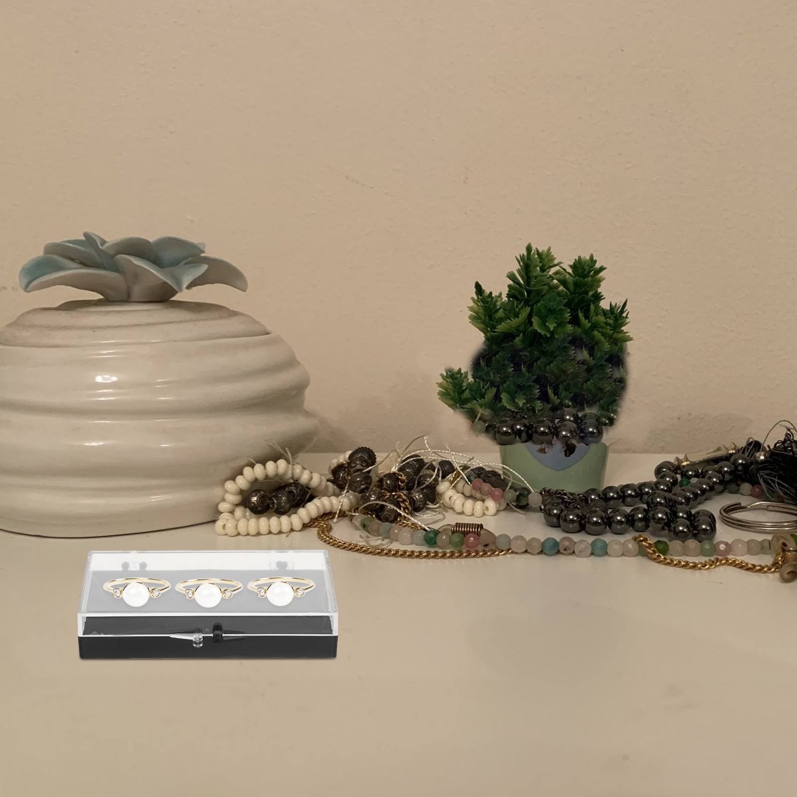 Clispeed 10Pcs Plastic Display Box for Jewelry Storage with Pin Slot ...