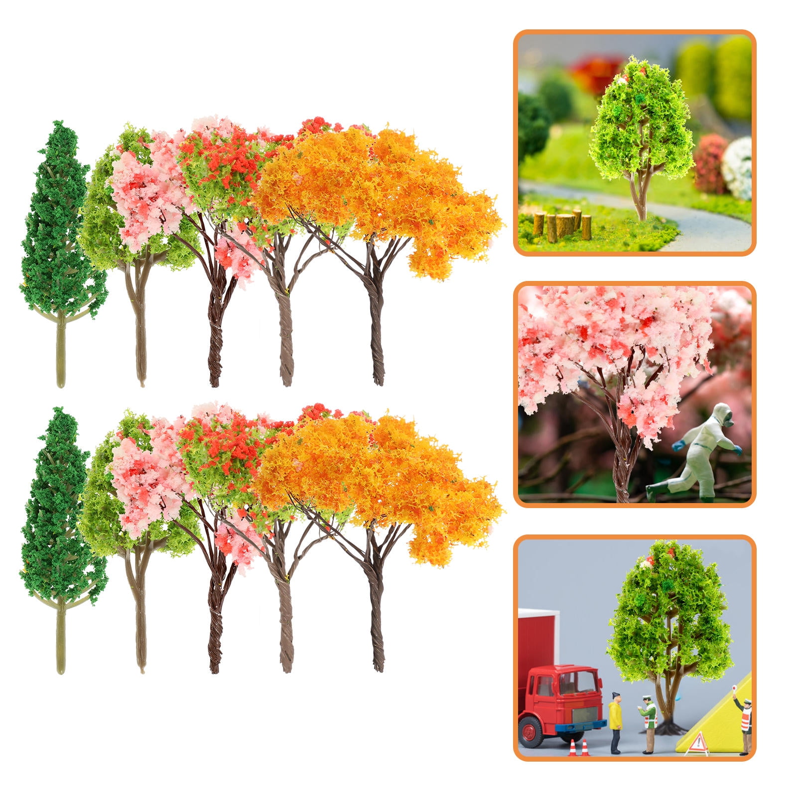 Clispeed 10Pcs Dollhouse Scenery Props Assorted Color Plastic Miniature ...