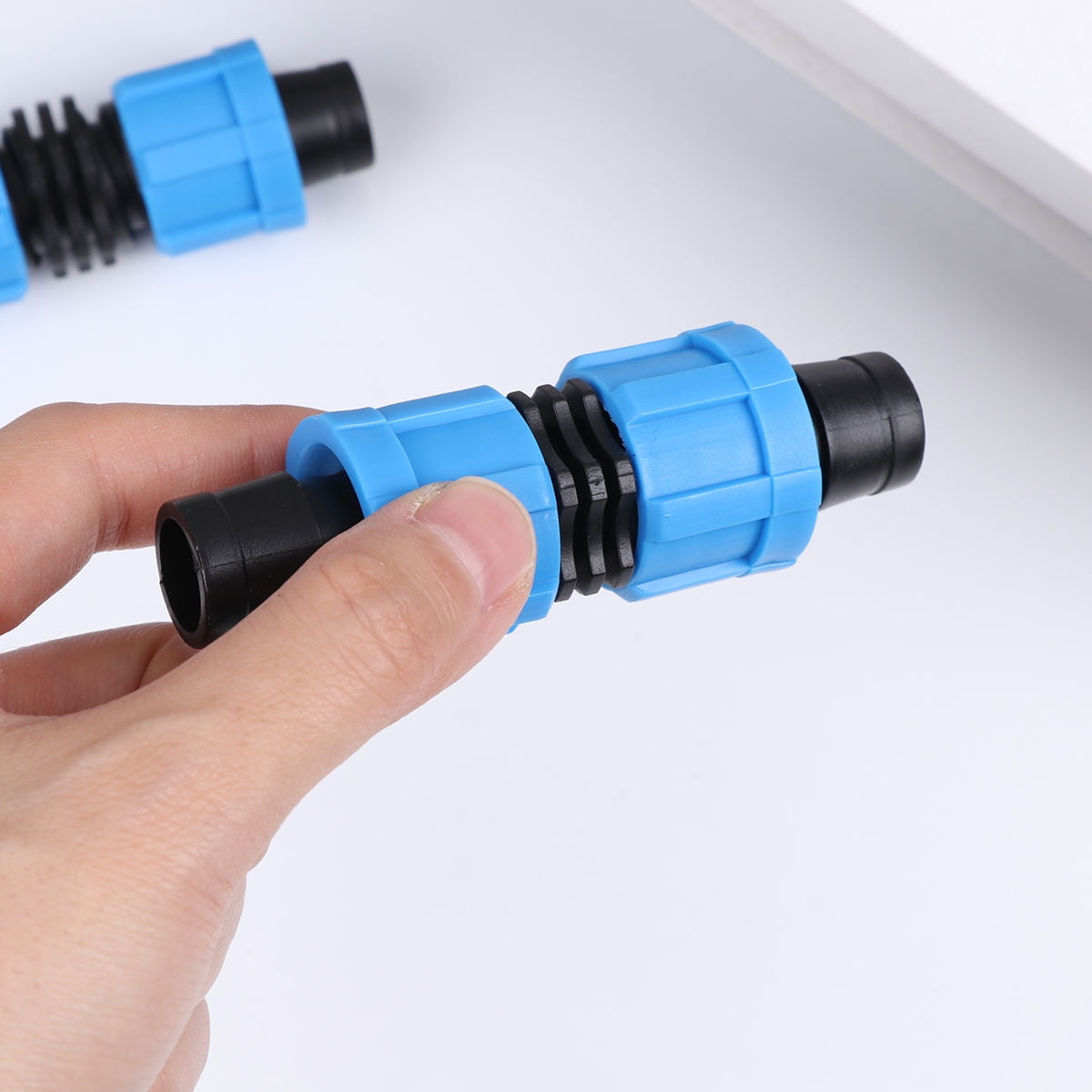 Clispeed 10pcs Drip Hose Connector Blue ABS Drip Micro Tubing ...