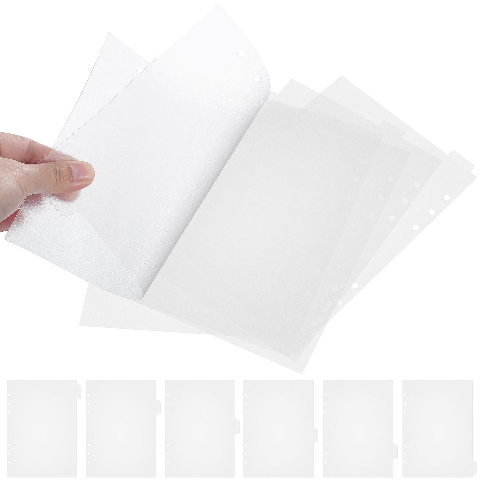 Clispeed 11Pc Transparent Plastic Binder Dividers with Tabs Comfortable ...