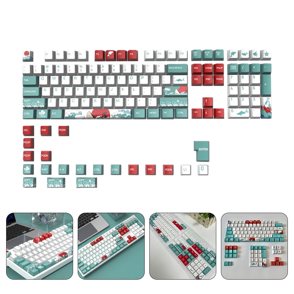 Clispeed 129Pcs Mechanical Keyboard Keycaps Durable Keycaps for Typing ...