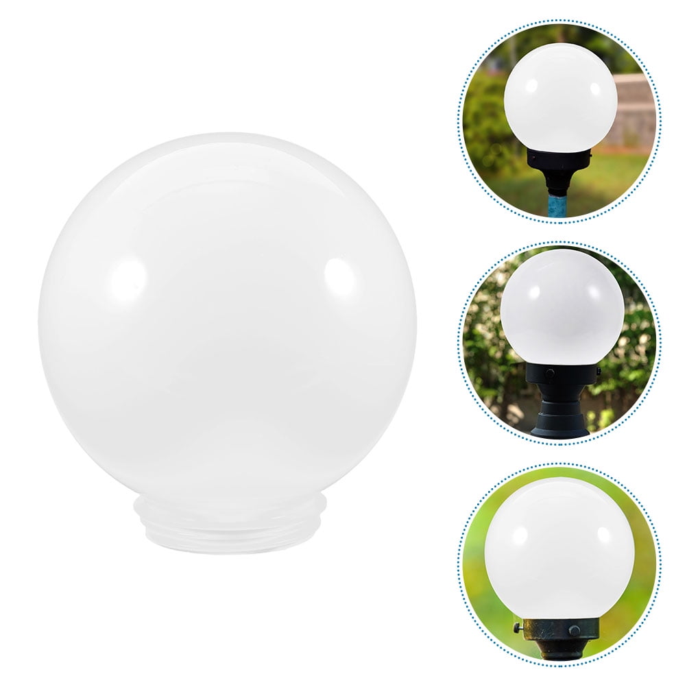 Clispeed Round Ball Shape Lamp Cover Acrylic Outdoor Use 1Pack 9.8X9 ...