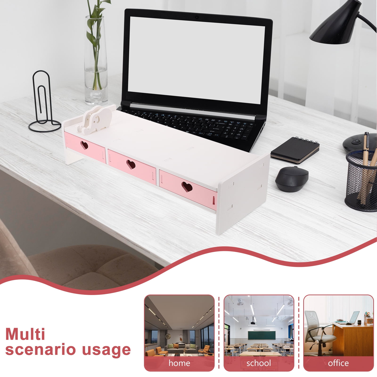 Clispeed 1pc Multi-purpose Desktop Computer Monitor Stand Sturdy ...