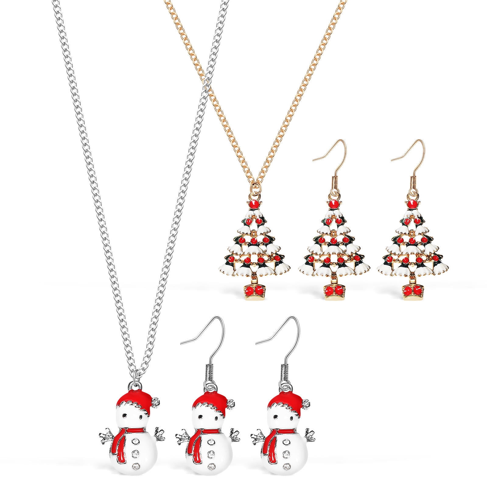 Clispeed 2 Set Cute Jewelry Earrings Necklace Set Alloy Assorted Color ...