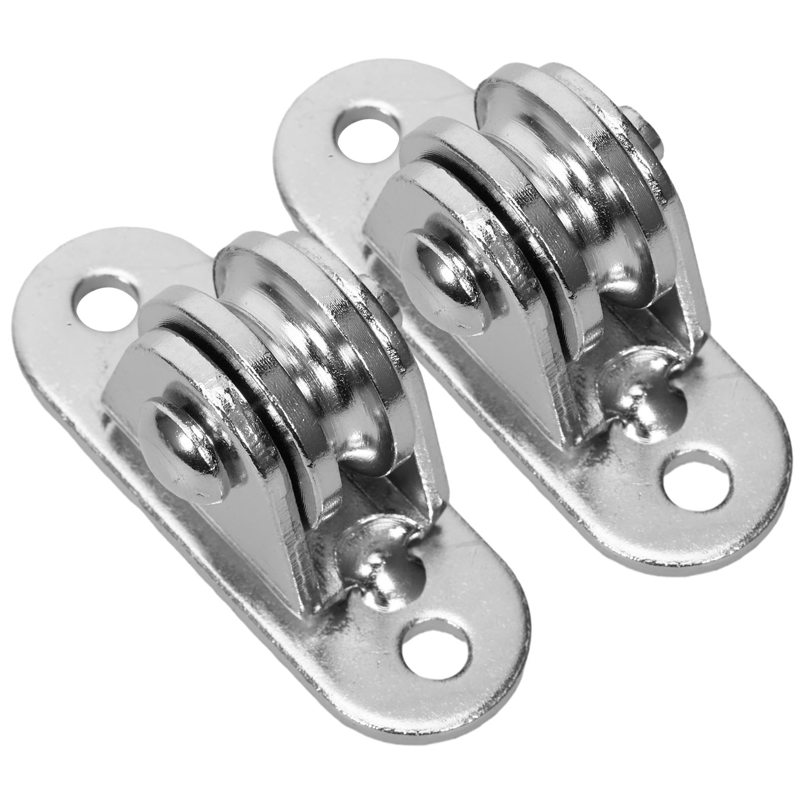 Clispeed 2Sets Durable Steel Wire Rope Pulley Block with Detachable ...