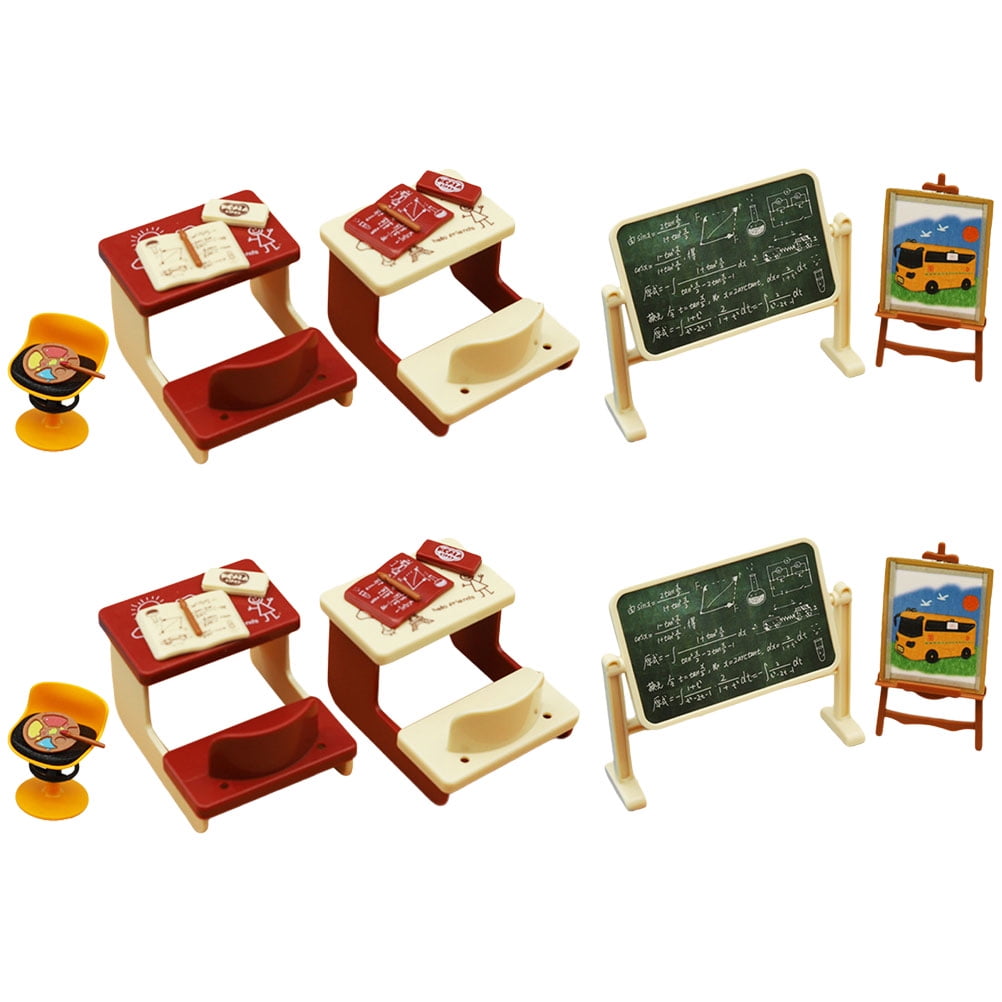 Clispeed 2 Sets of Educational Mini Toys Mini House Models Plastic ...