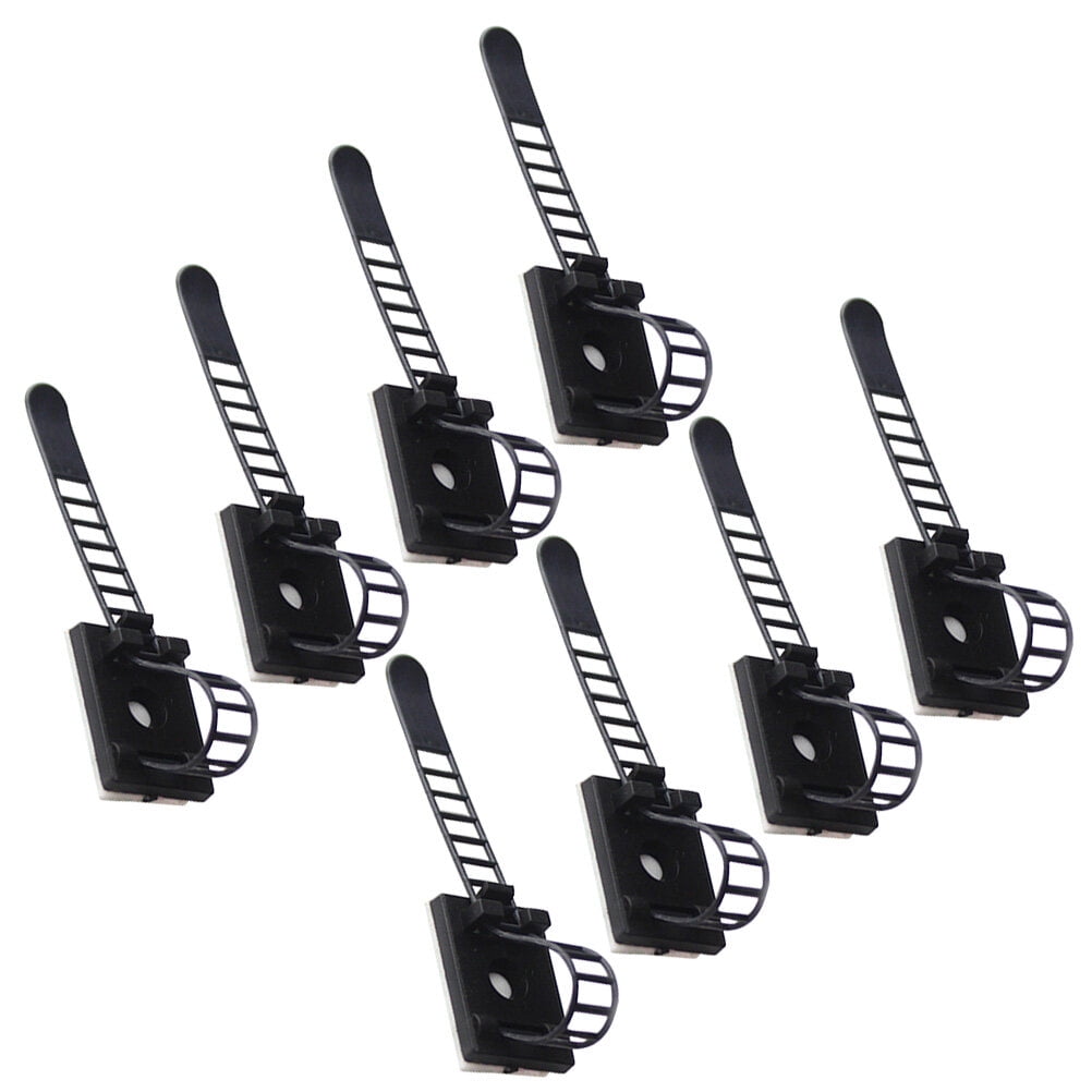 Clispeed 200Pack Self Adhesive Cable Bracket Wire Fasteners Plastic ...