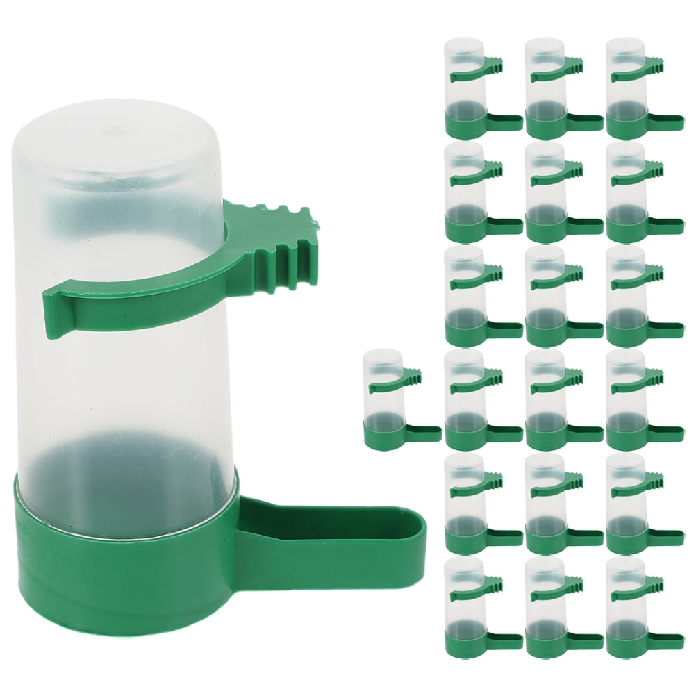 Clispeed 20Pcs Spillproof Bird Water Bottle for Parrots and Small Birds ...