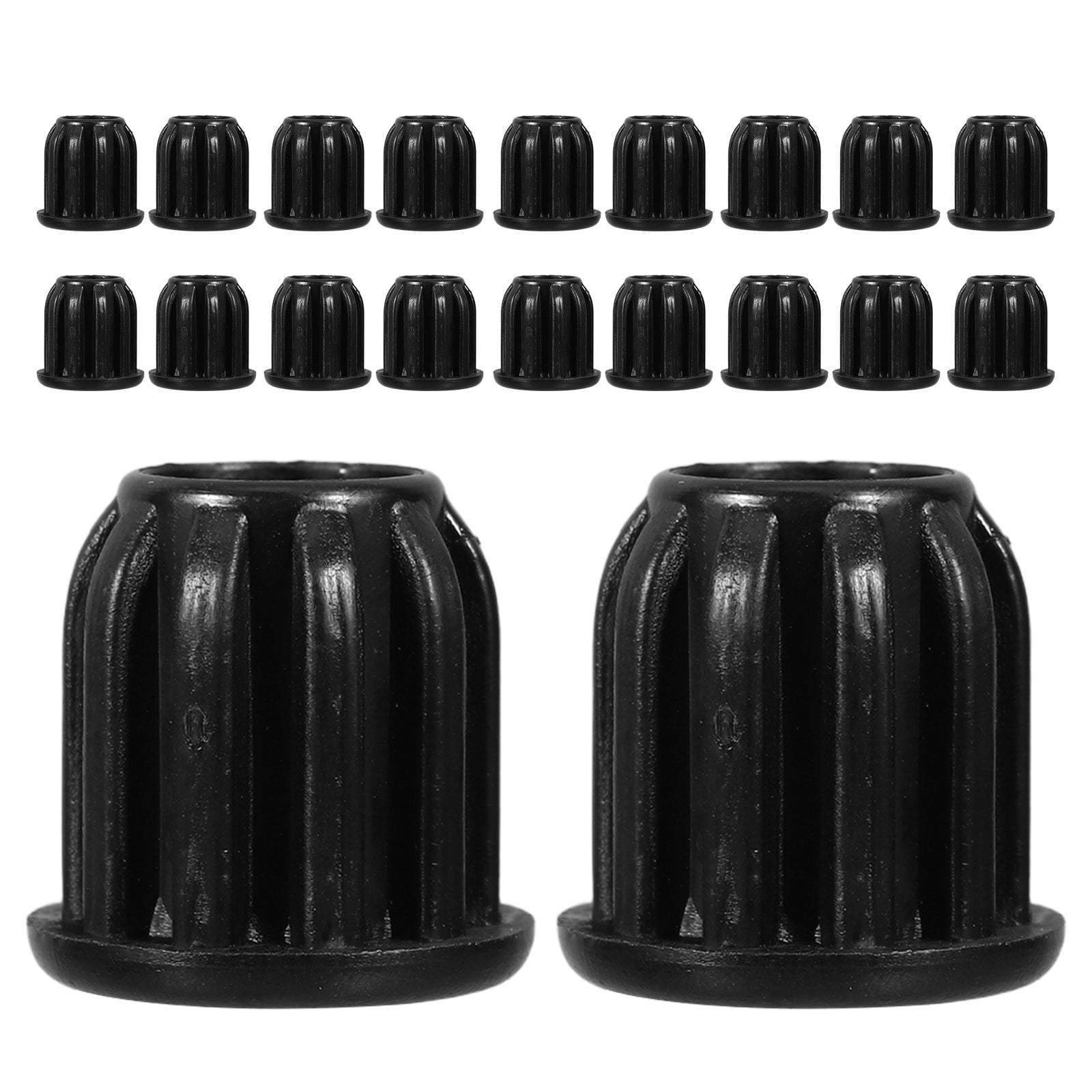 Clispeed 20Pcs Sturdy Plastic Swivel Caster Sleeve Inserts for Office ...