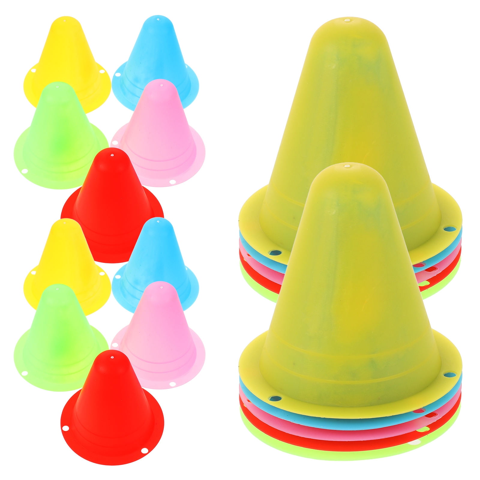 Clispeed 20Pcs Lightweight Plastic Training Cones for Roller Skating ...