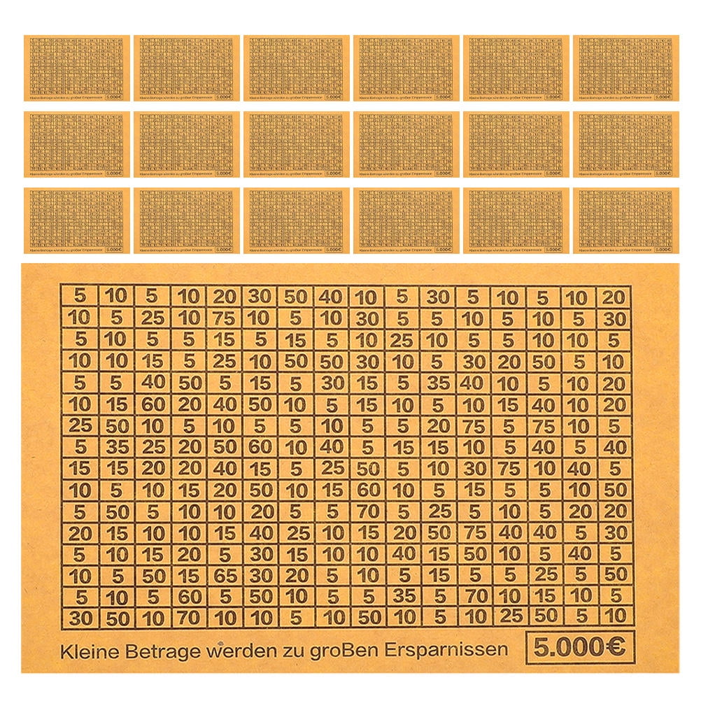 Clispeed 30 Sheets Number Label Stickers Paper Light Brown Money Saving ...