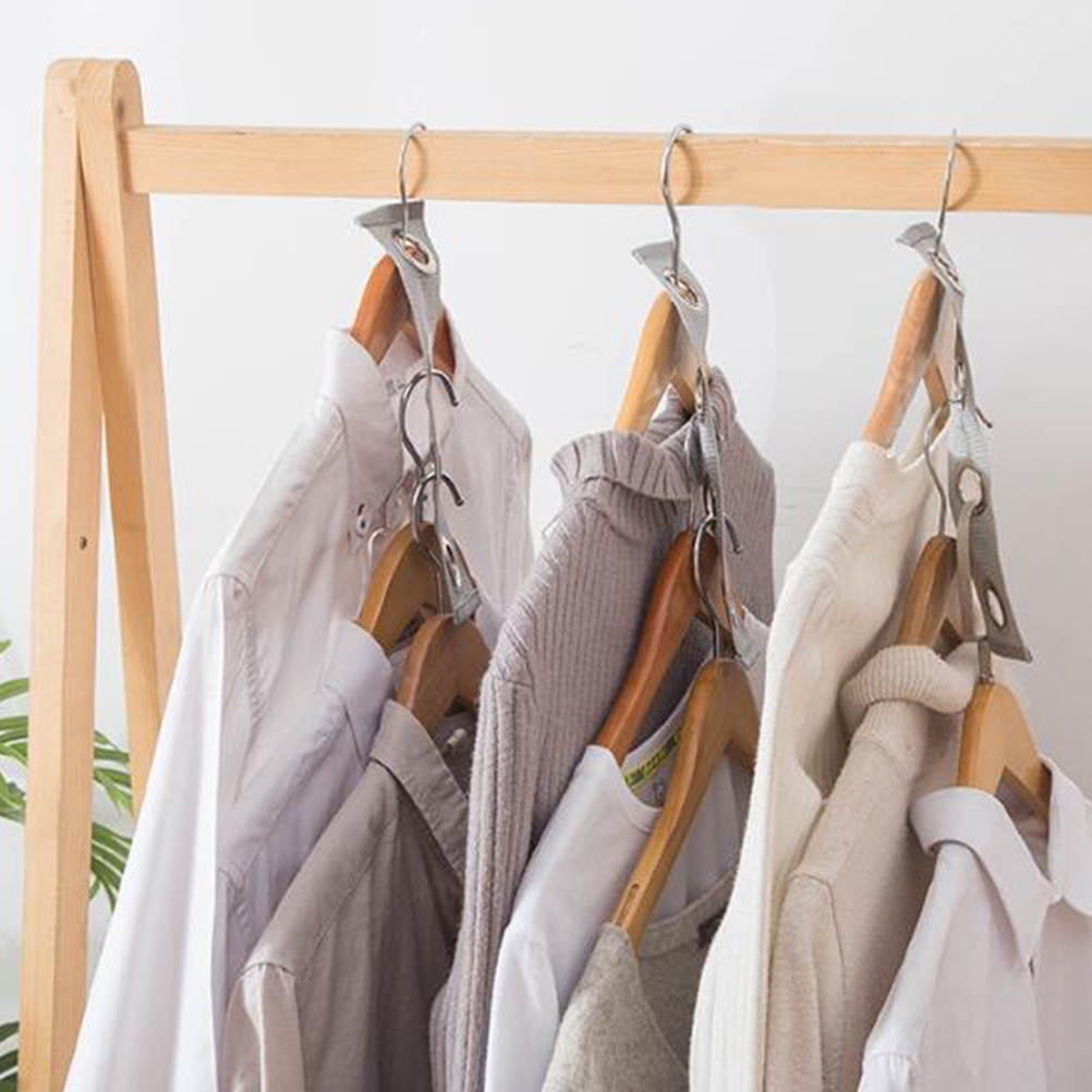 Clispeed 4Pcs Multi Hole Hanger Connector Grey Ribbon Space Saving ...