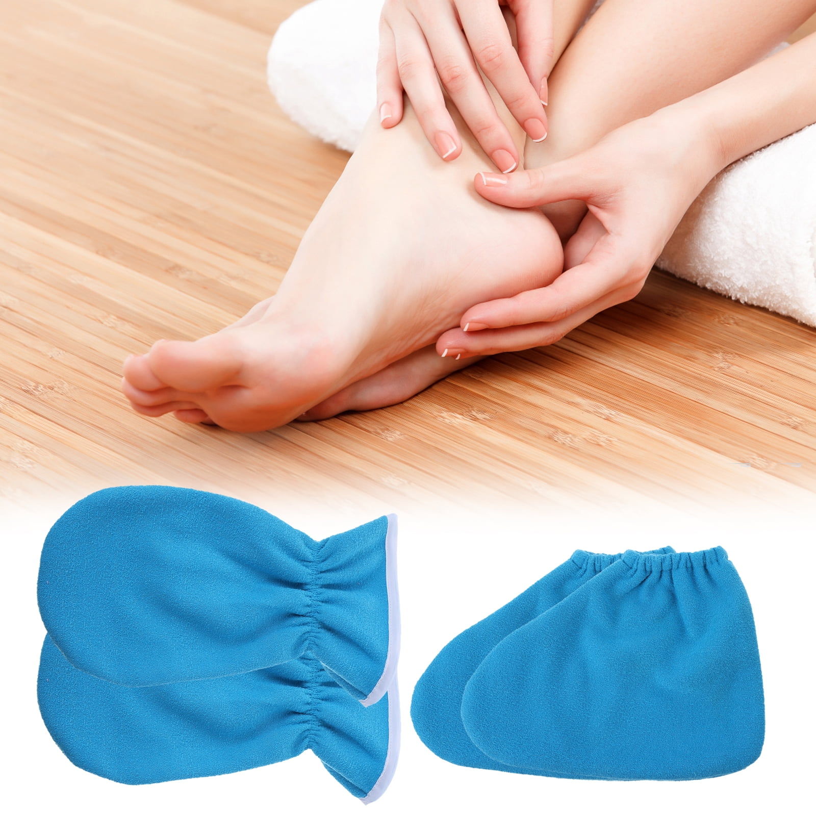 Clispeed 4Pcs Paraffin Wax Gloves and Bootie Hand Care Treatment Spa ...