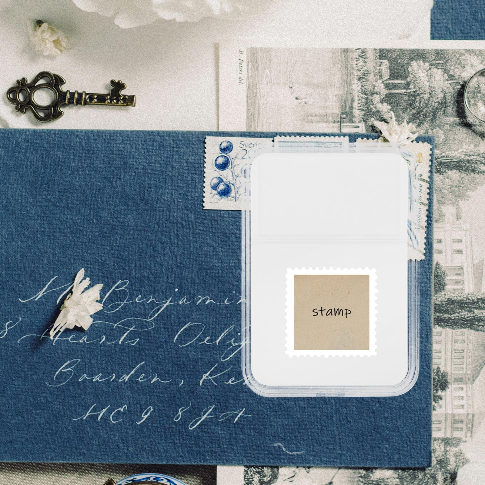 Clispeed 4Pcs Clear Stamp Display Case Practical Transparent Storage ...