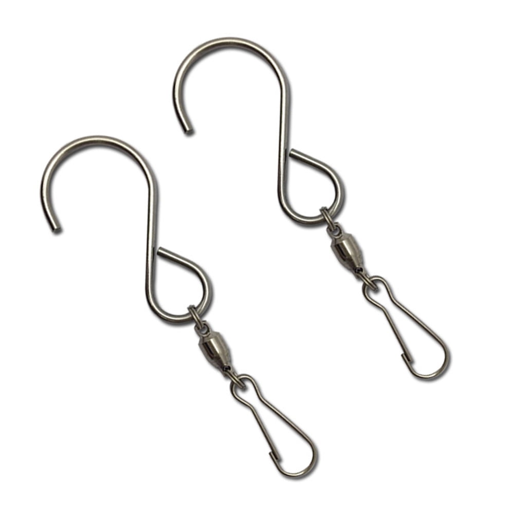 Clispeed 4Pcs Swivel Hanger Stainless Steel S Shape Hooks for Display ...