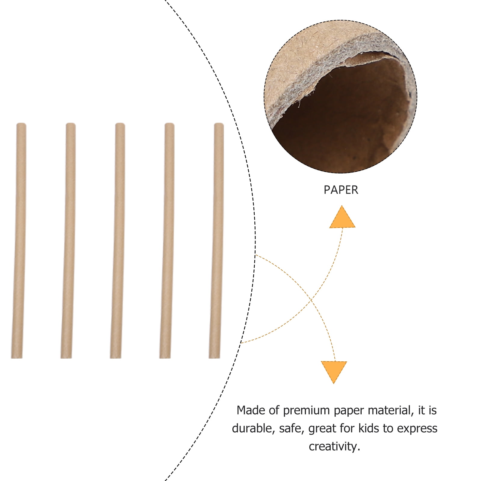 Clispeed 5pcs Round Paper Tubes Paper Rolls Poster Tubes Cardboard ...