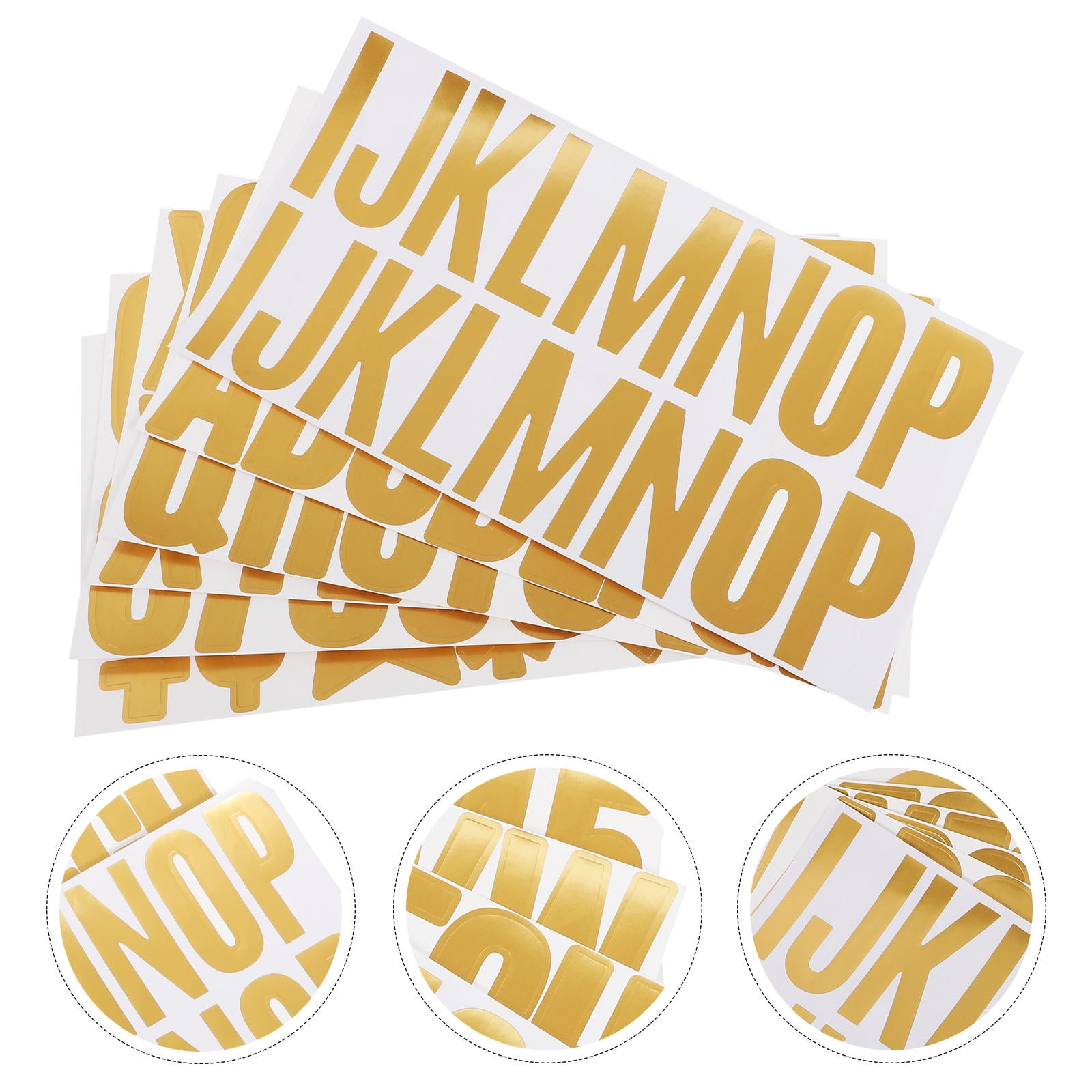 Clispeed 6 Sheets Mailbox Numbers Gold PVC Waterproof for Business ...