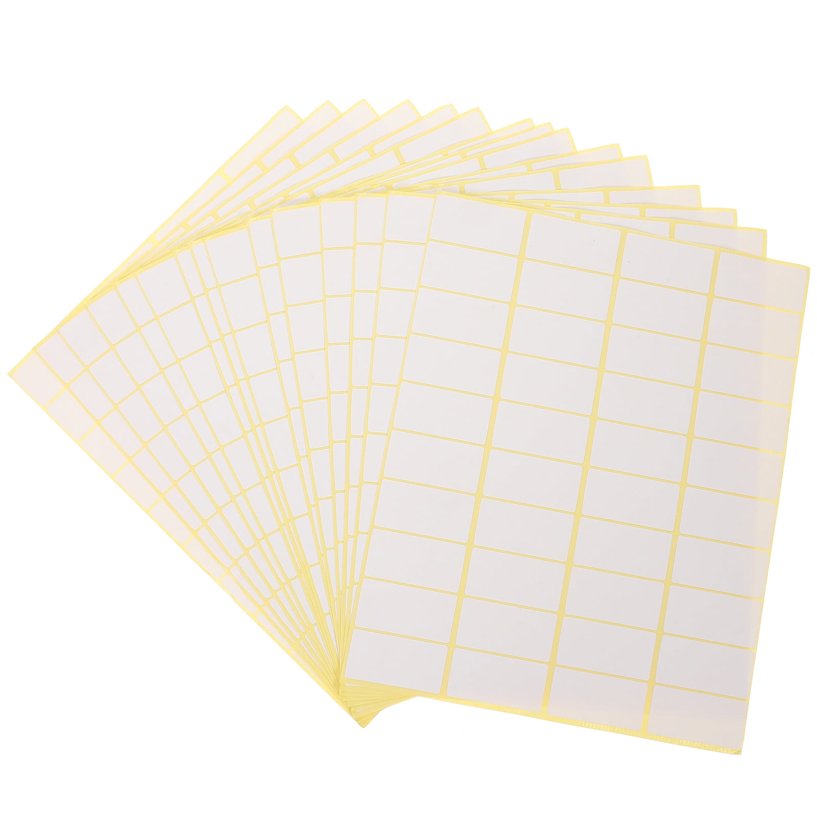 Clispeed 600Pack Sticky Labels for Organizing White Paper with Adhesive ...