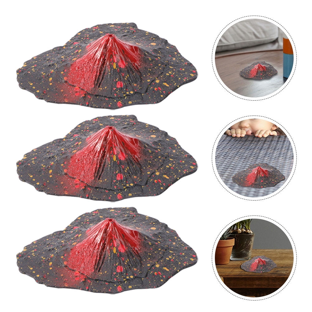 Clispeed 6Pcs Plastic Volcano Model Set with Vivid Landscape Decor for ...