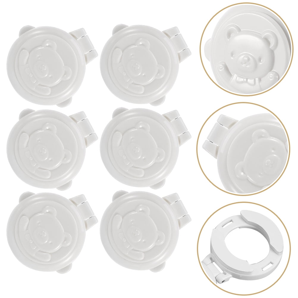 Clispeed 6pcs Child Safety Stove Guard Plastic White Simple Design for ...