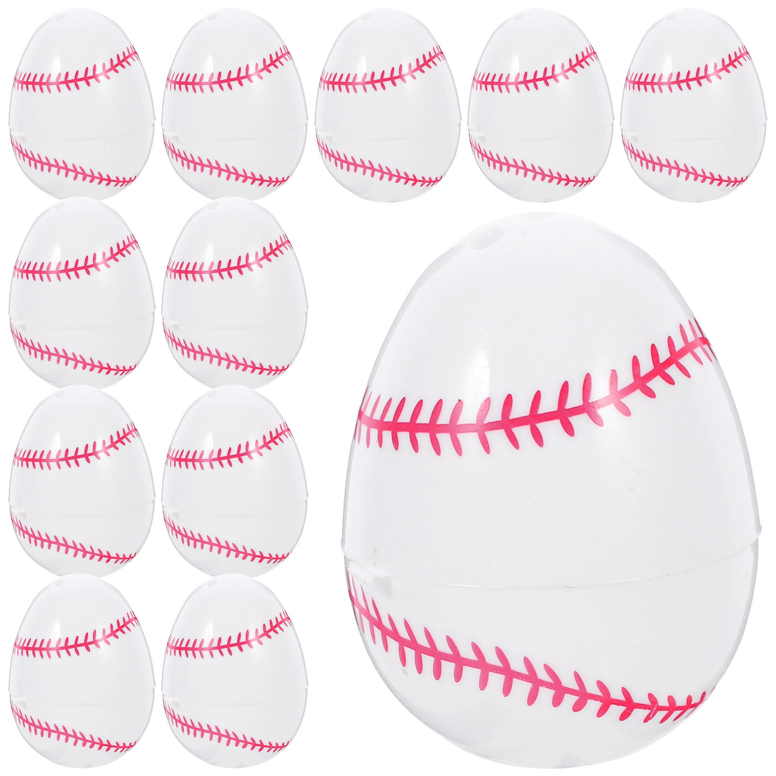 Clispeed 12Pcs Baseball Design Plastic Fillable Easter Eggs Perfect for ...