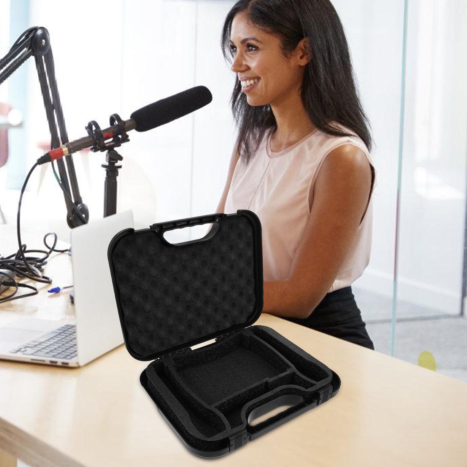 Clispeed Condenser Mic Accessories Rectangular Black 1Set - Walmart.com