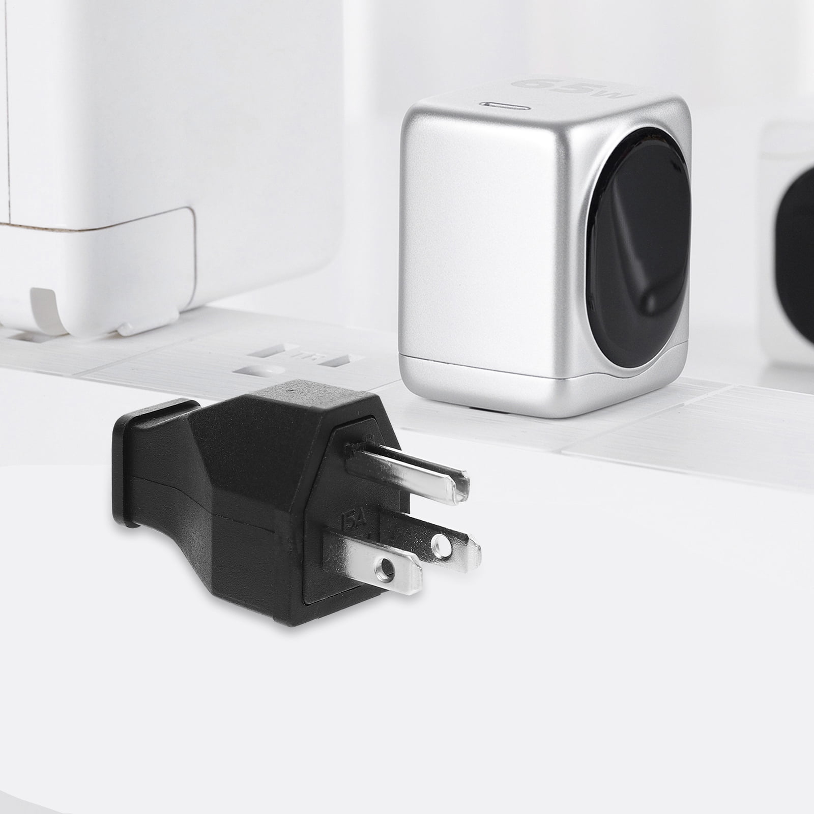 Clispeed Electric Plug Male Plug End Replacement 15A/125V Rotatable ...