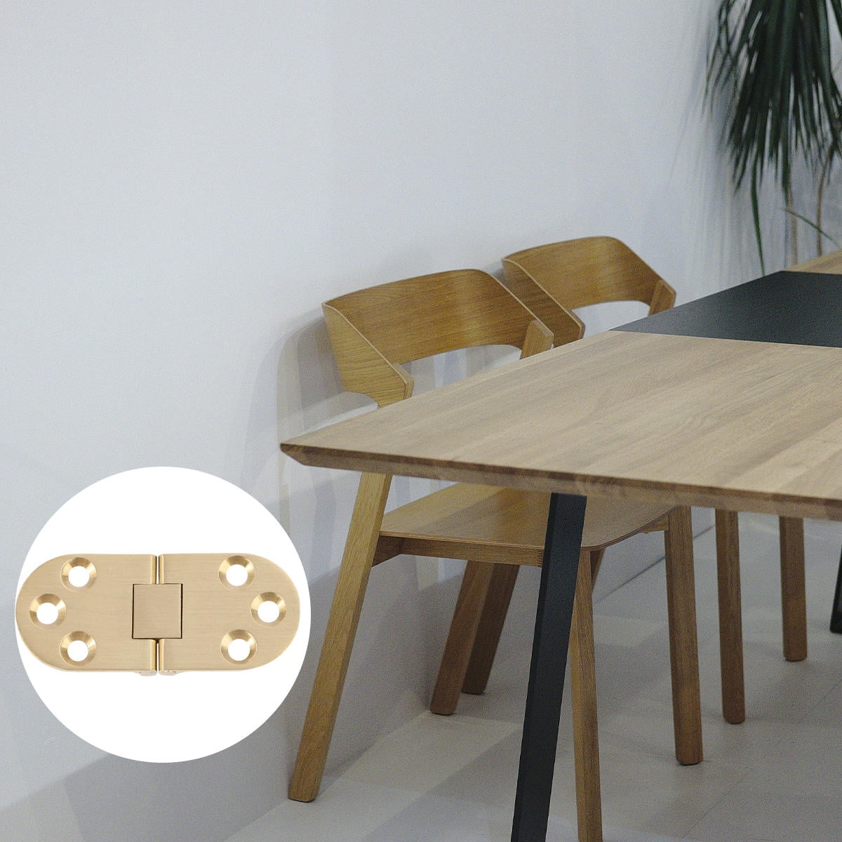 Clispeed Solid Brass Folding Table Hinges Connector for Desktop Dining ...
