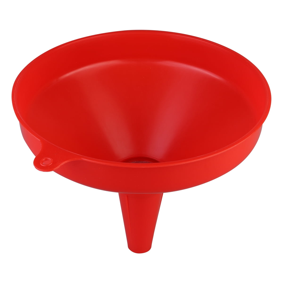 Clispeed Practical Red Plastic Funnel for Daily Use Easy Liquid and ...